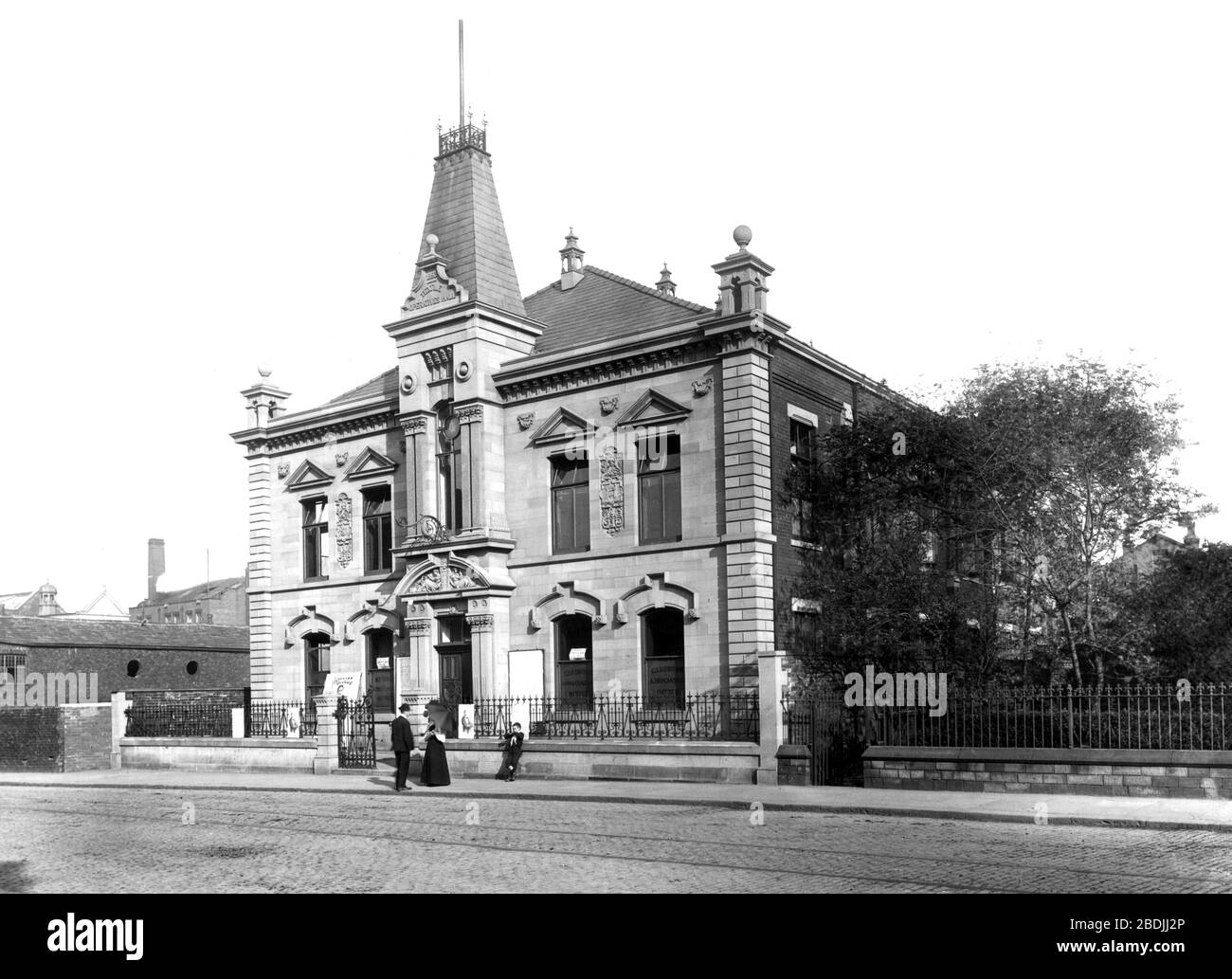 Bury, Textile Hall 1895 Stock Photo - Alamy