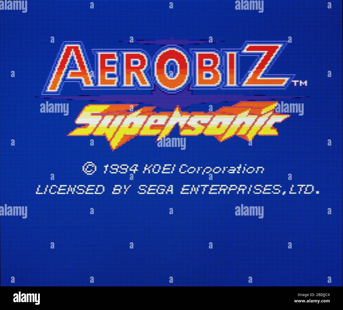 Aerobiz Supersonic - Sega Genesis Mega Drive - Editorial use only Stock ...