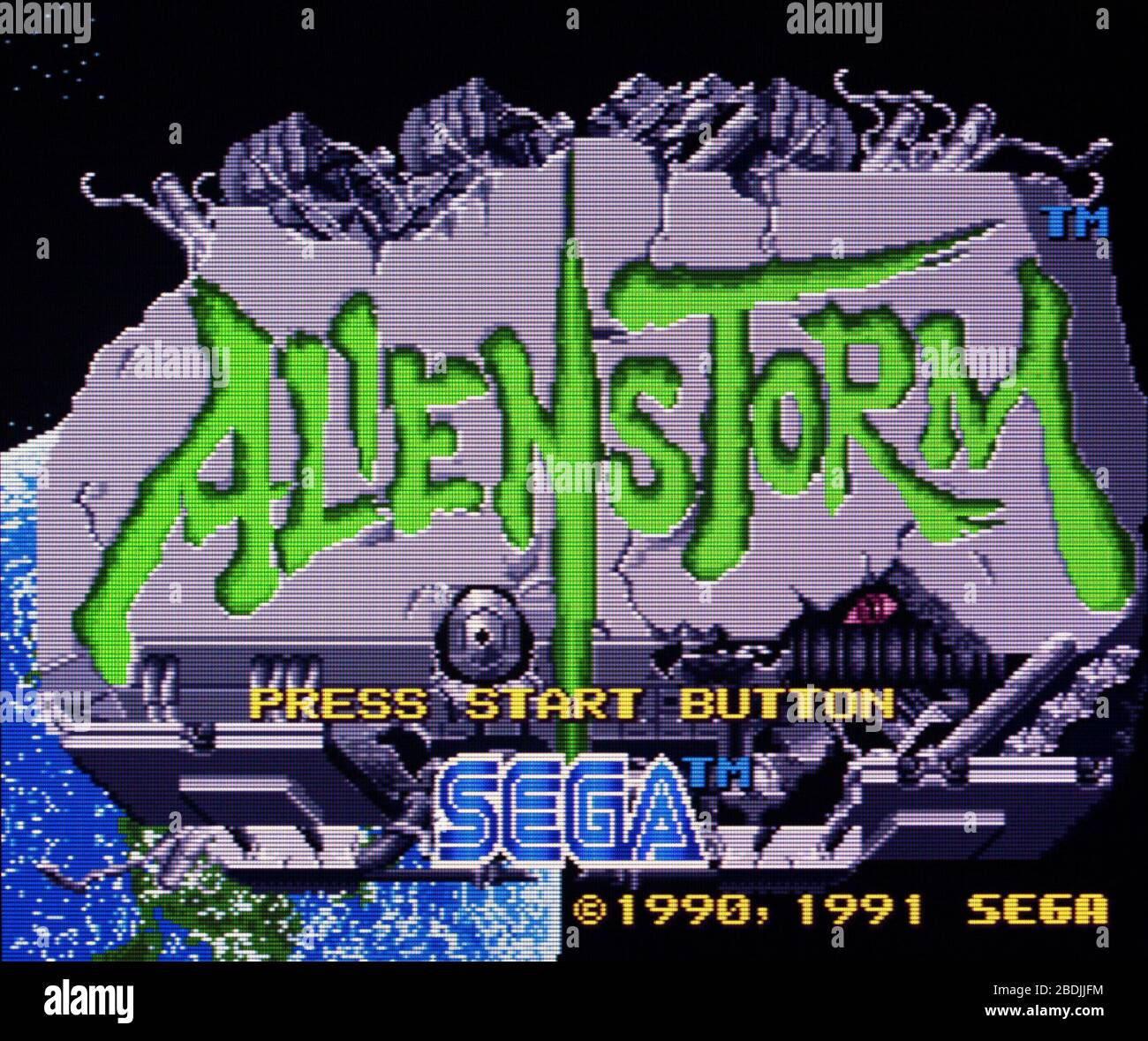 Alien Storm - Sega Genesis Mega Drive - Editorial use only Stock Photo ...