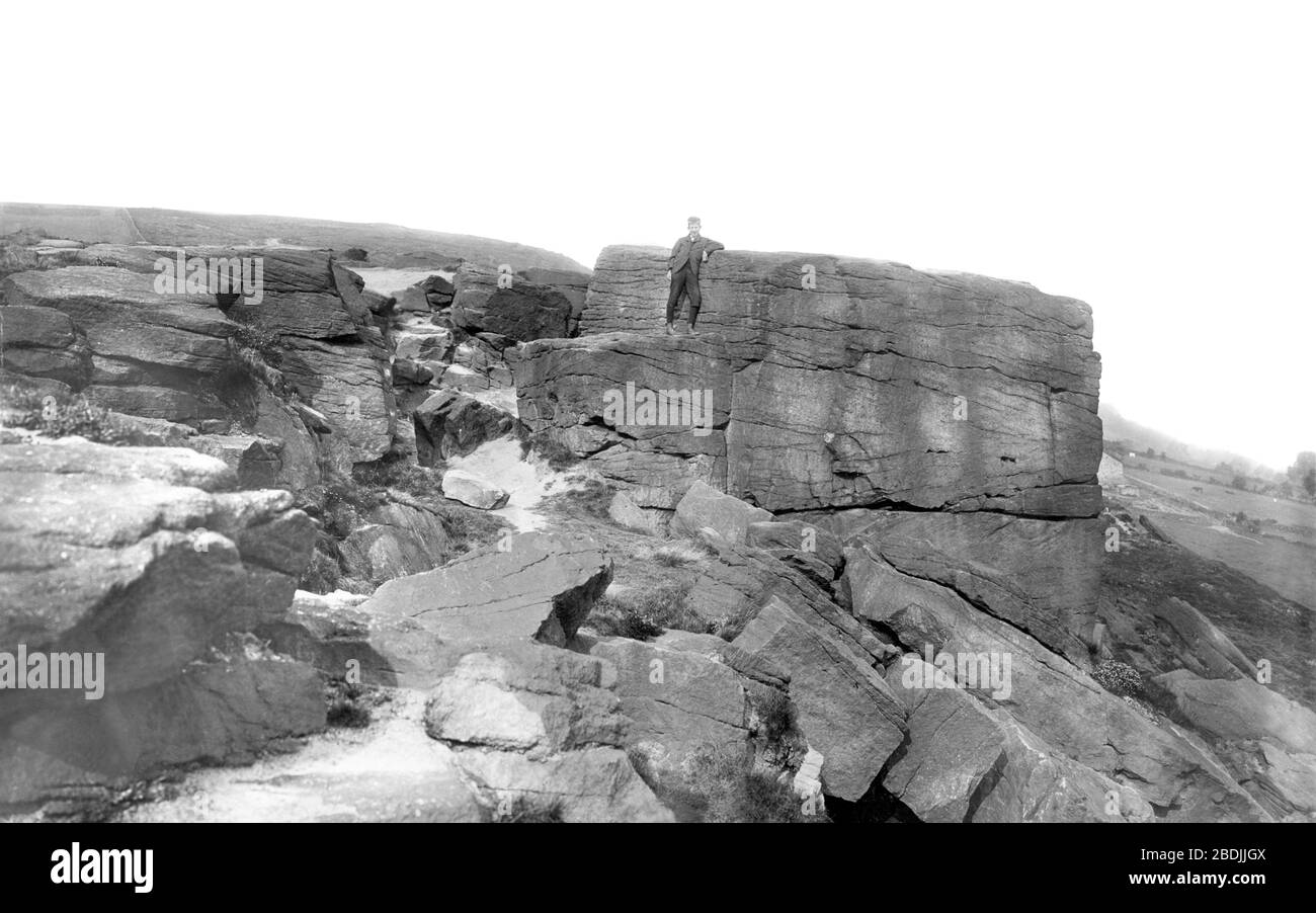 Bingley, the Druid's Altar 1894 Stock Photo - Alamy
