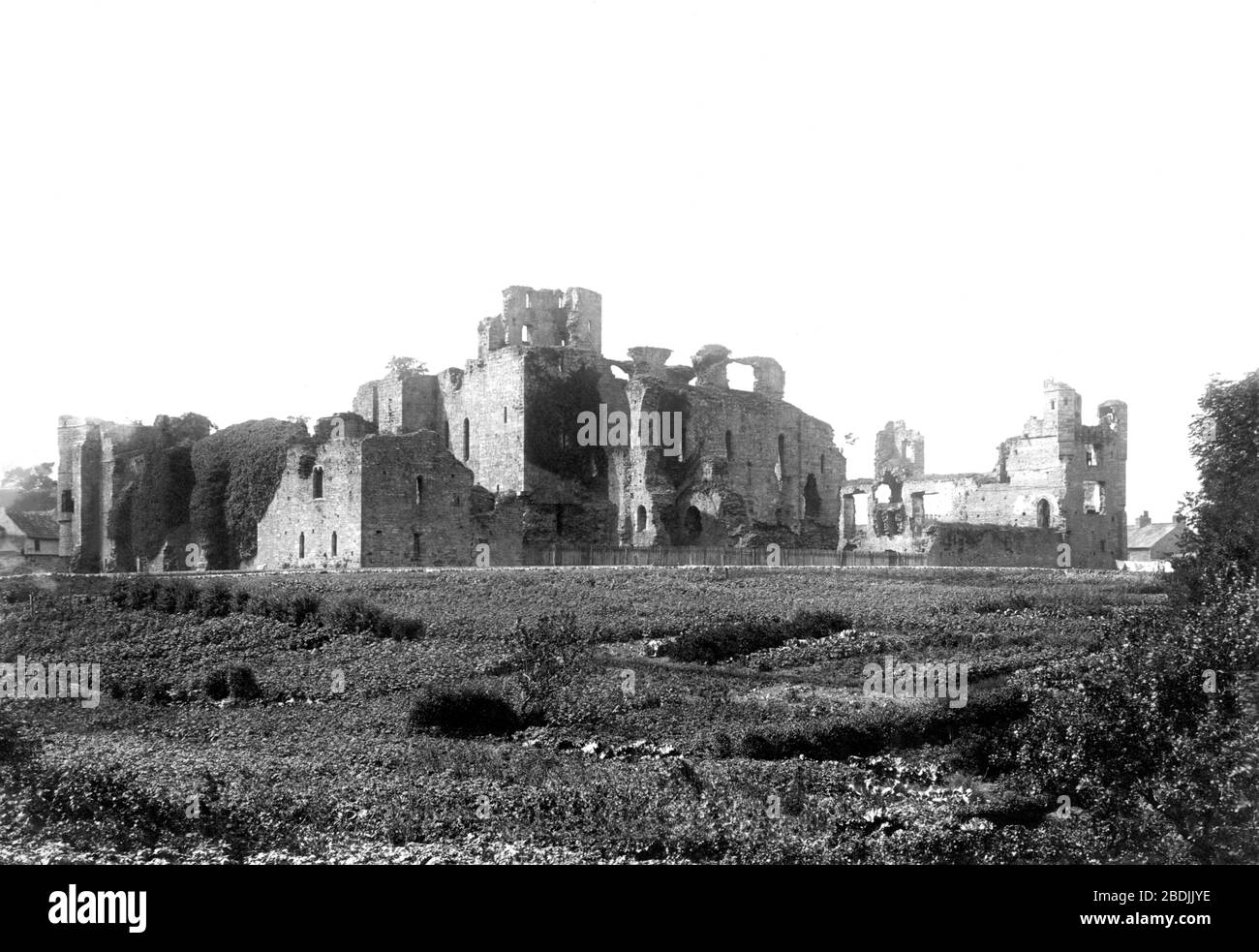 Middleham, the Castle 1893 Stock Photo - Alamy
