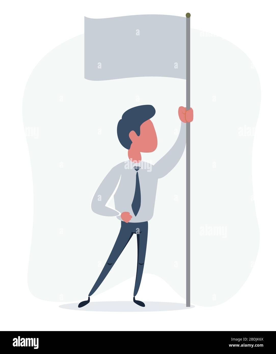 Business people hold blank Stock Vector Images - Alamy