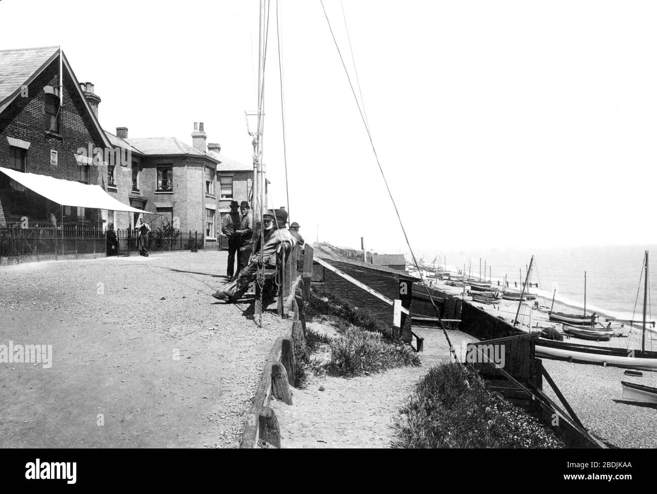 Southwold, North Cliff 1893 Stock Photo - Alamy