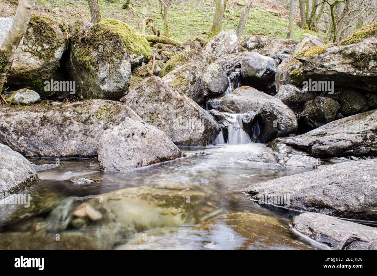 Stream water flowing over rocks hi-res stock photography and images - Alamy