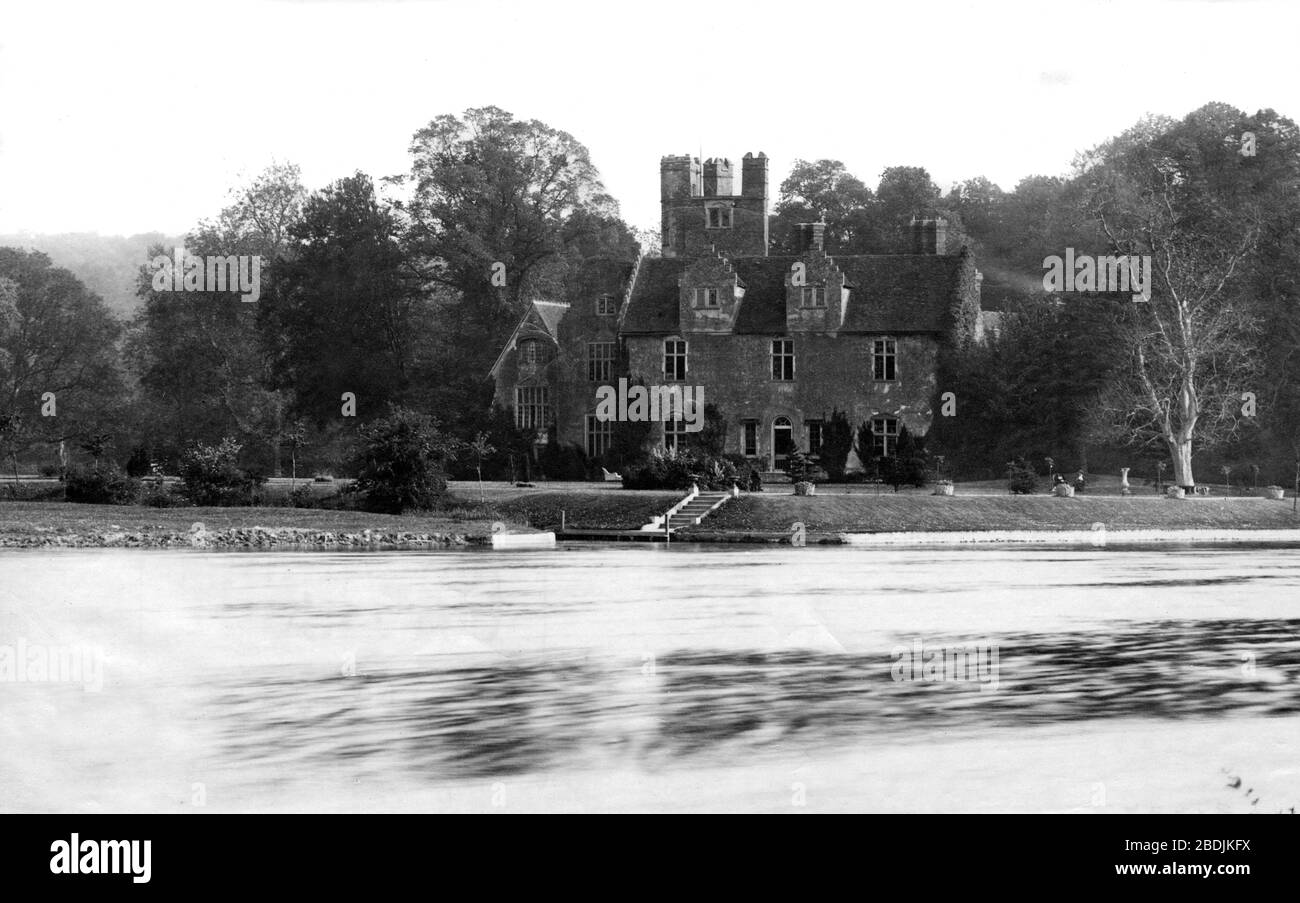 Bisham, the Abbey 1893 Stock Photo - Alamy