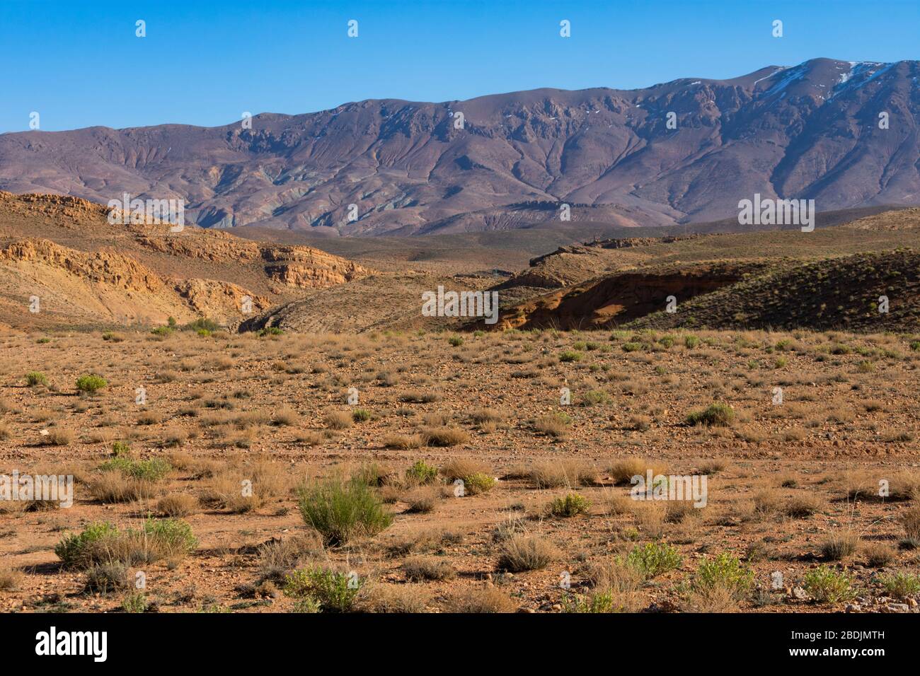 Landscape near a Valley and the Atlas Mountains in Midelt Morocco Stock ...