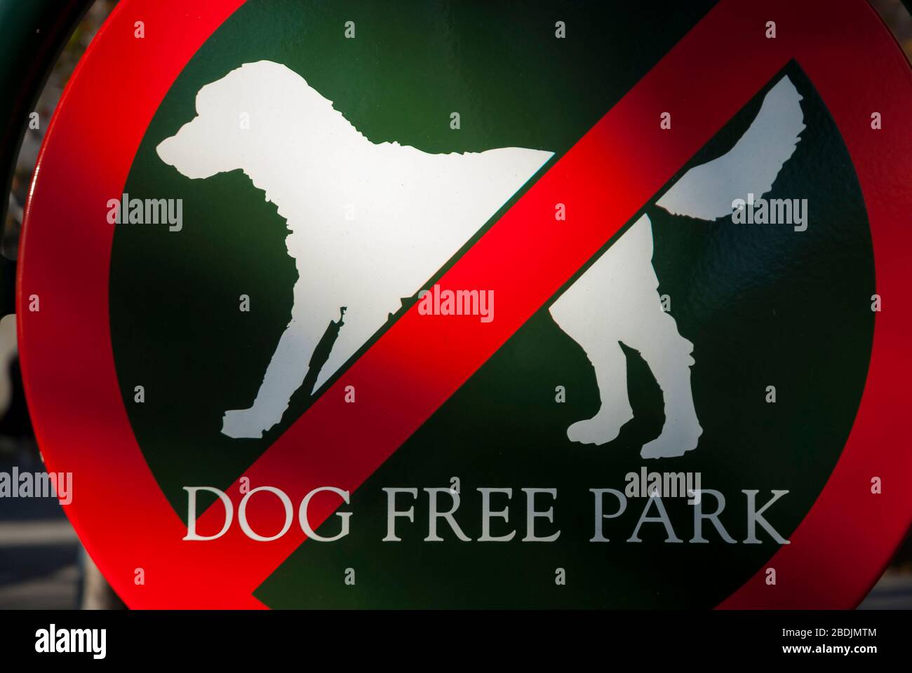 Dog free zone warning sign hi-res stock photography and images - Alamy