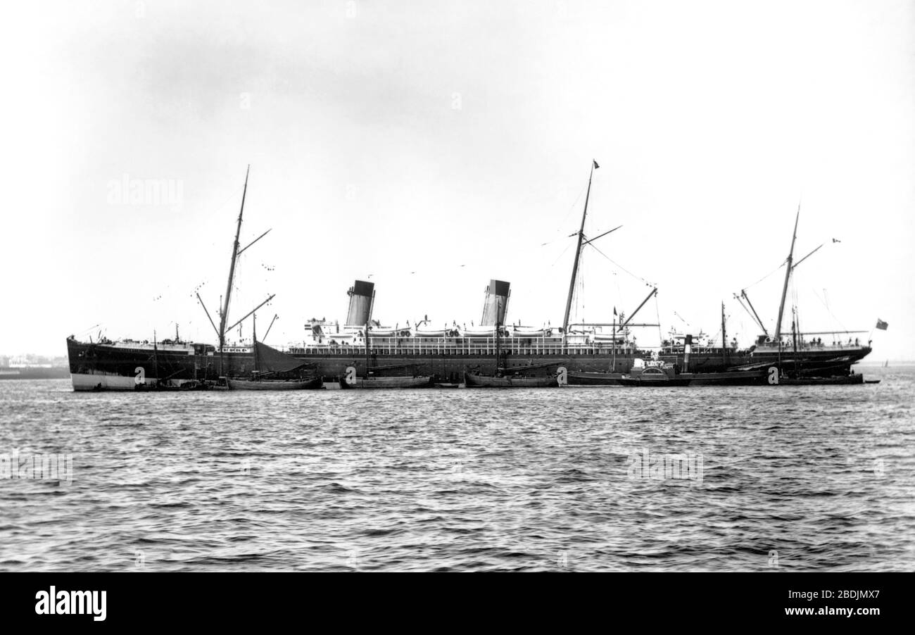 Liverpool, SS Majestic, White Star Line 1890 Stock Photo - Alamy