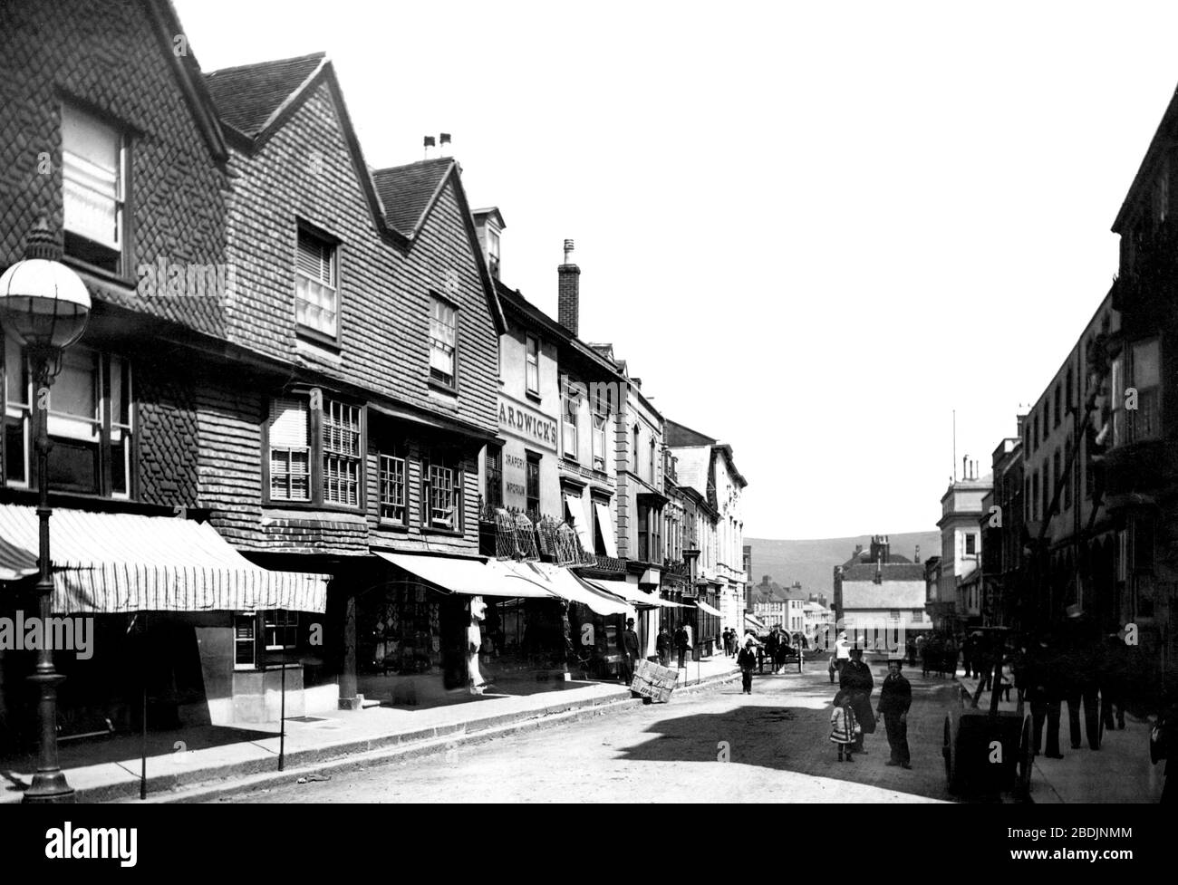 Lewes, Old Houses 1890 Stock Photo - Alamy
