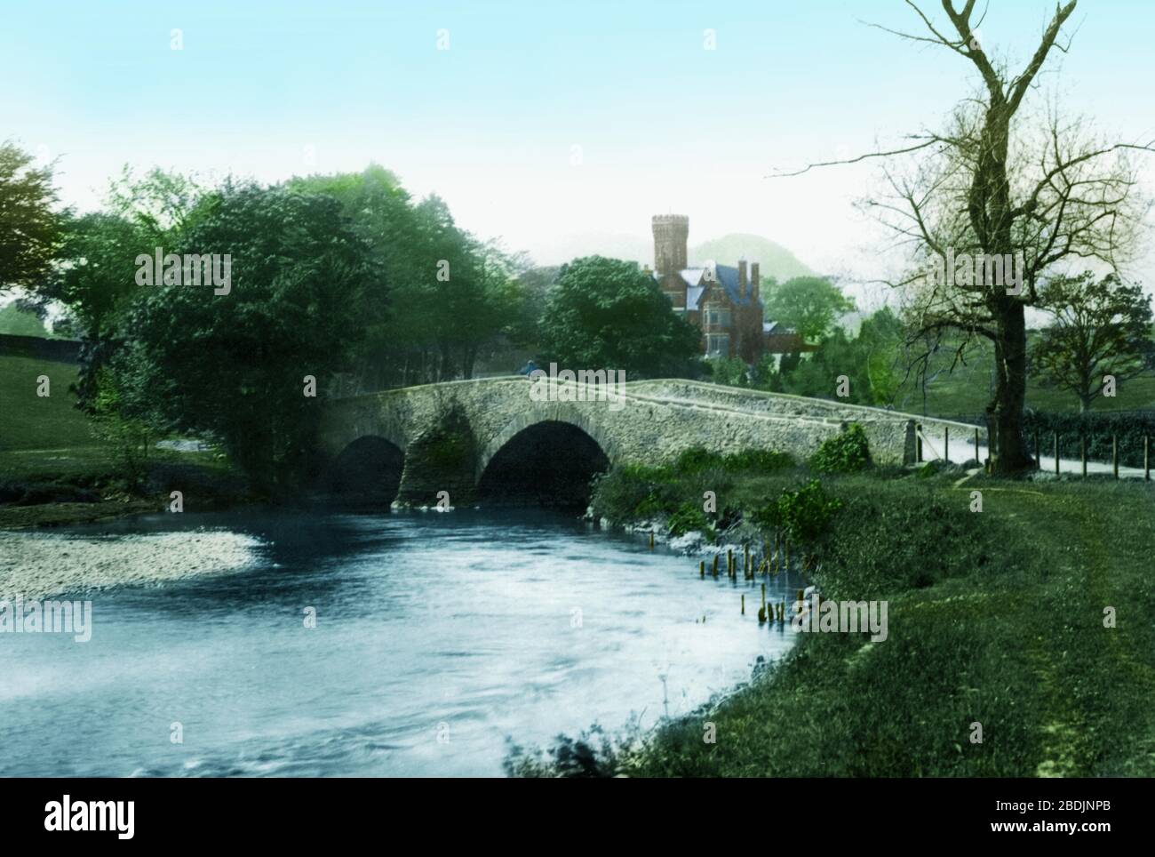 Keswick, Derwent Bridge 1889 Stock Photo - Alamy
