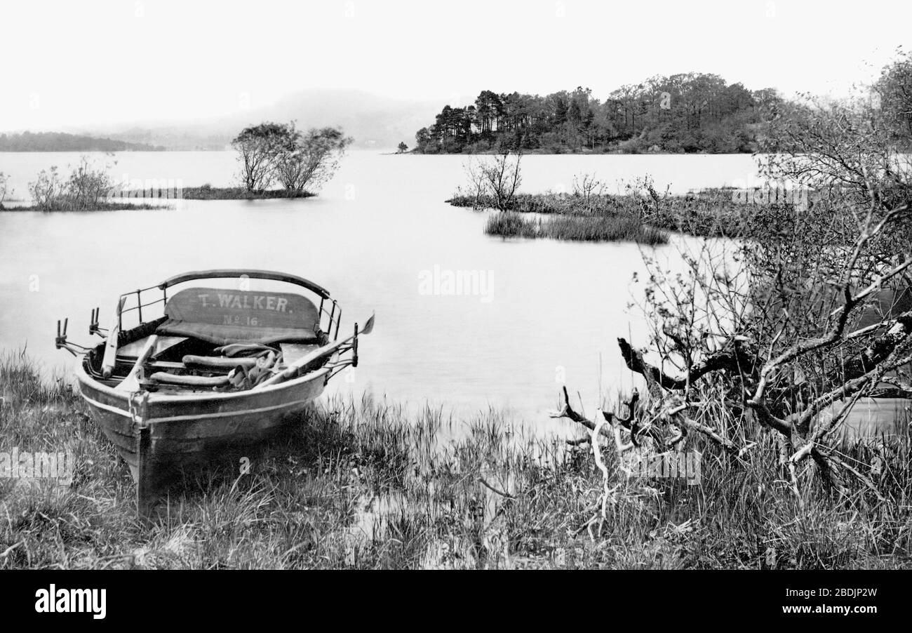 Windermere, from Calgarth 1887 Stock Photo - Alamy