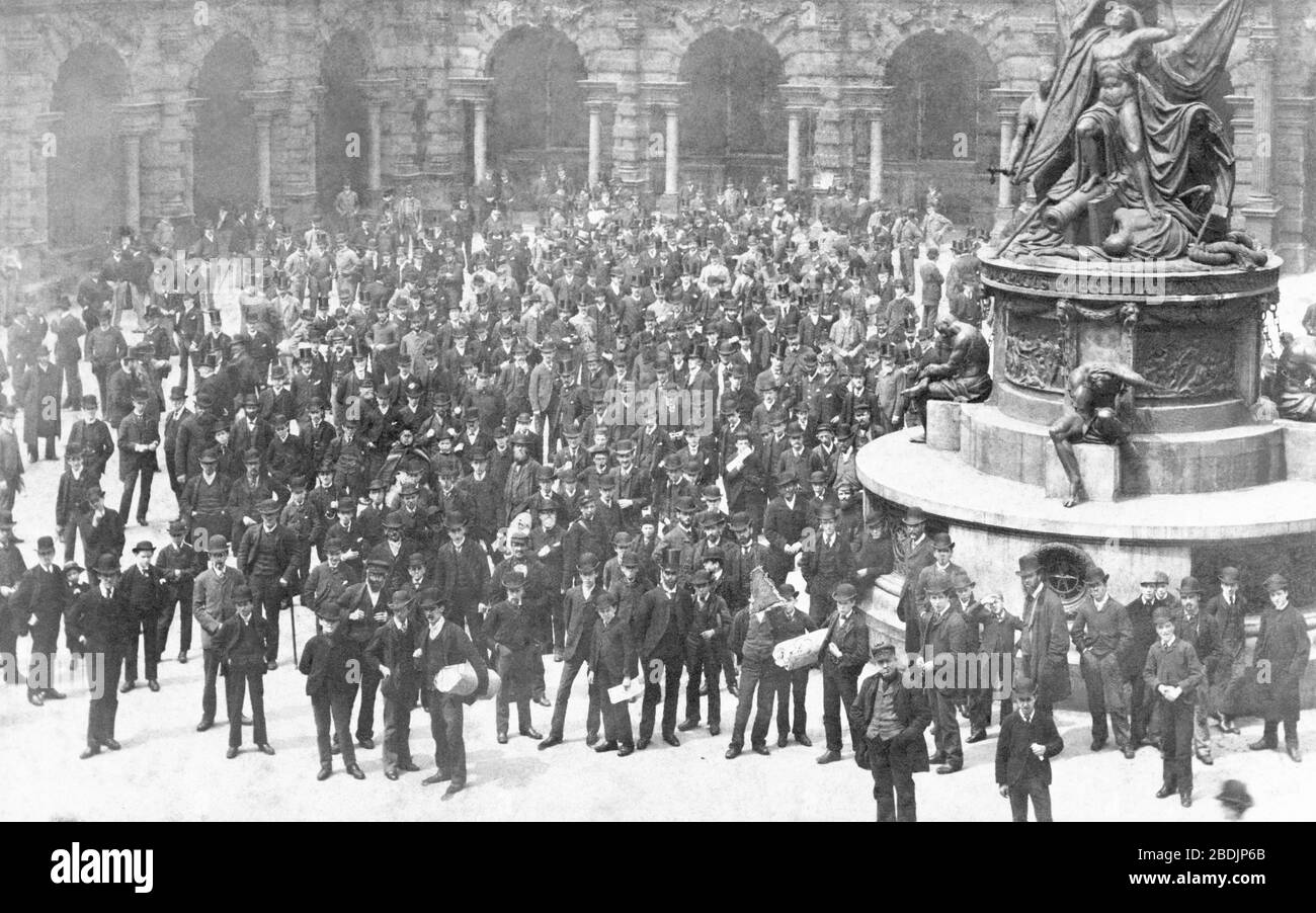 Liverpool, the Exchange 1887 Stock Photo - Alamy