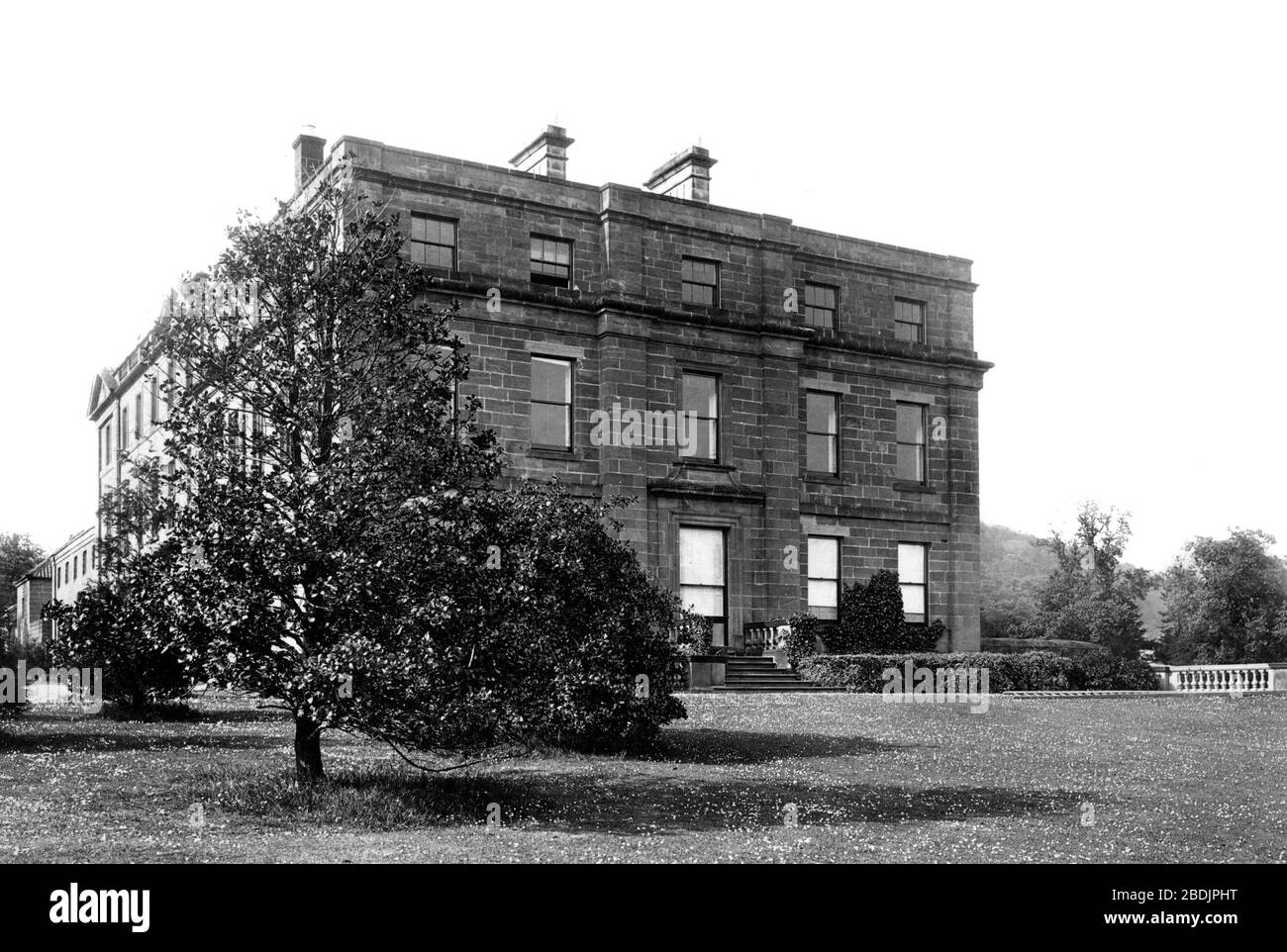 Upleatham, Upleatham Hall c1885 Stock Photo - Alamy