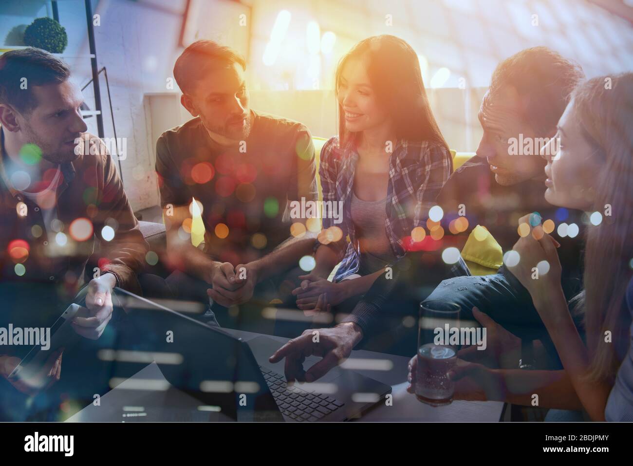 Background of business people that work during night Stock Photo - Alamy