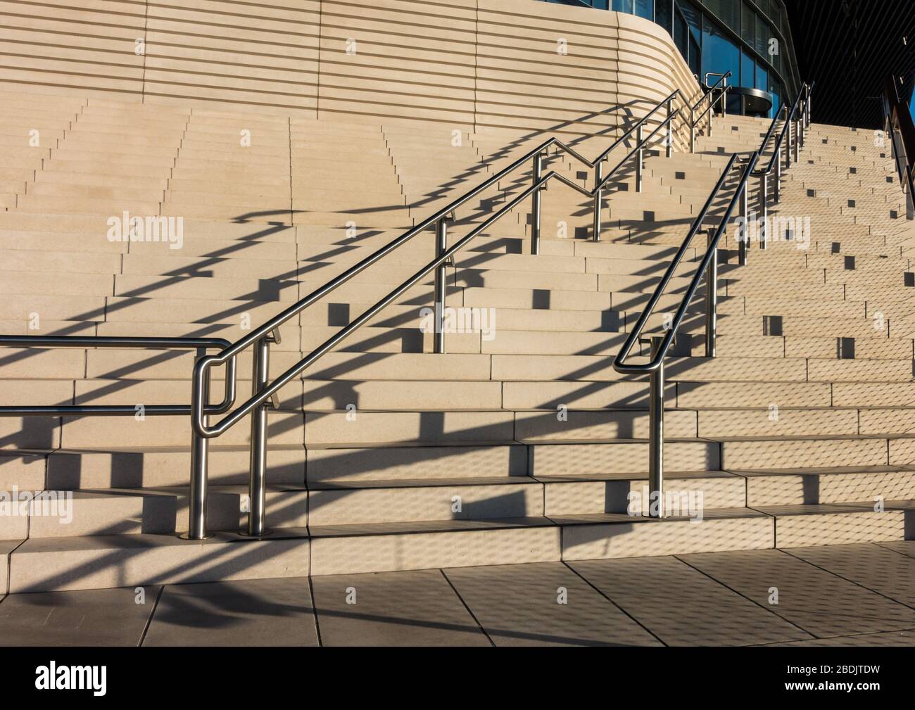 A shot of the steps leading up to the Showcase cinema in Southampton ...