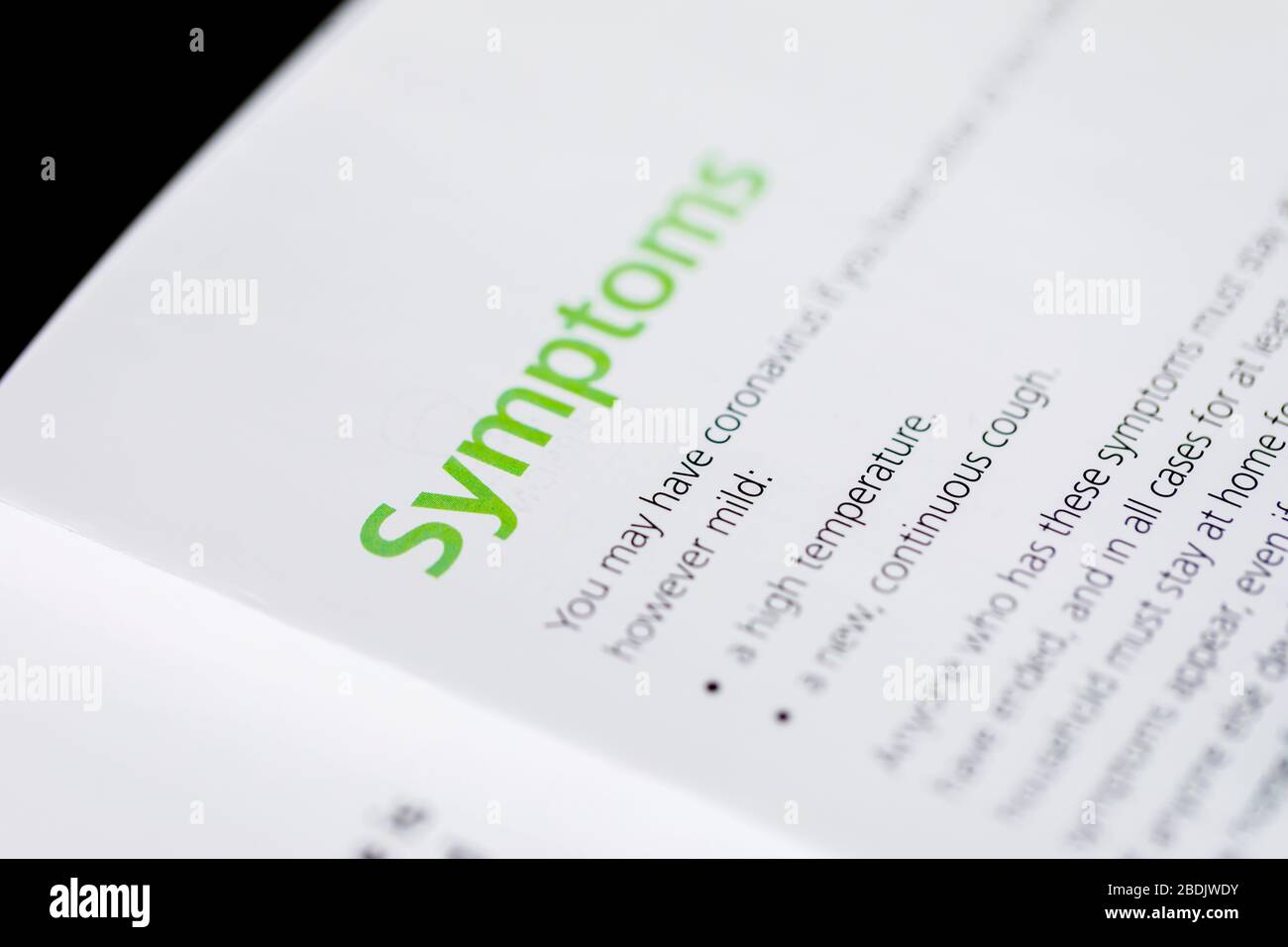 Warning leaflet hi-res stock photography and images - Alamy