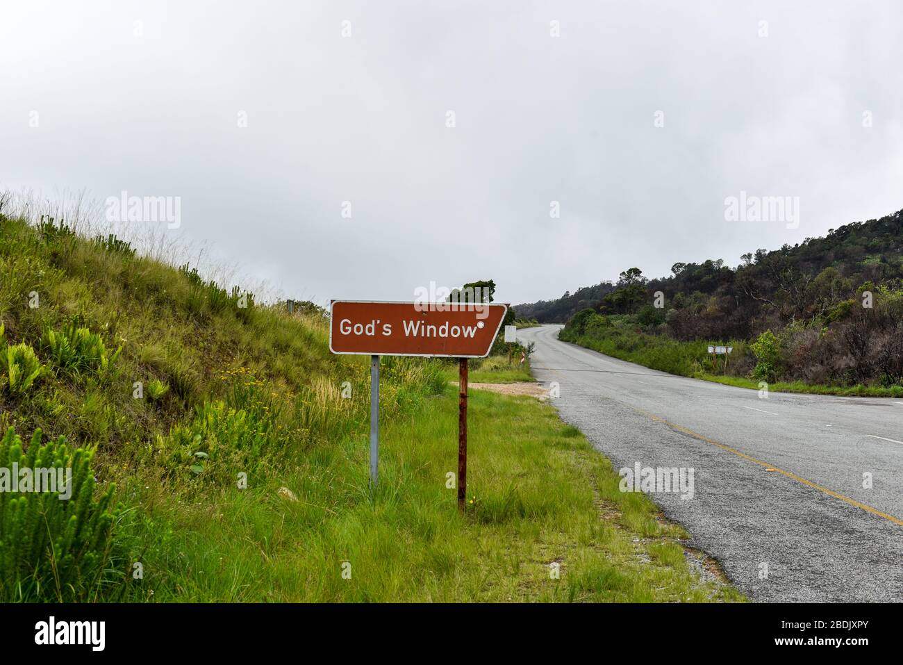 God's Window Sign Board on Panorama Route at Mpumalanga, South Africa ...