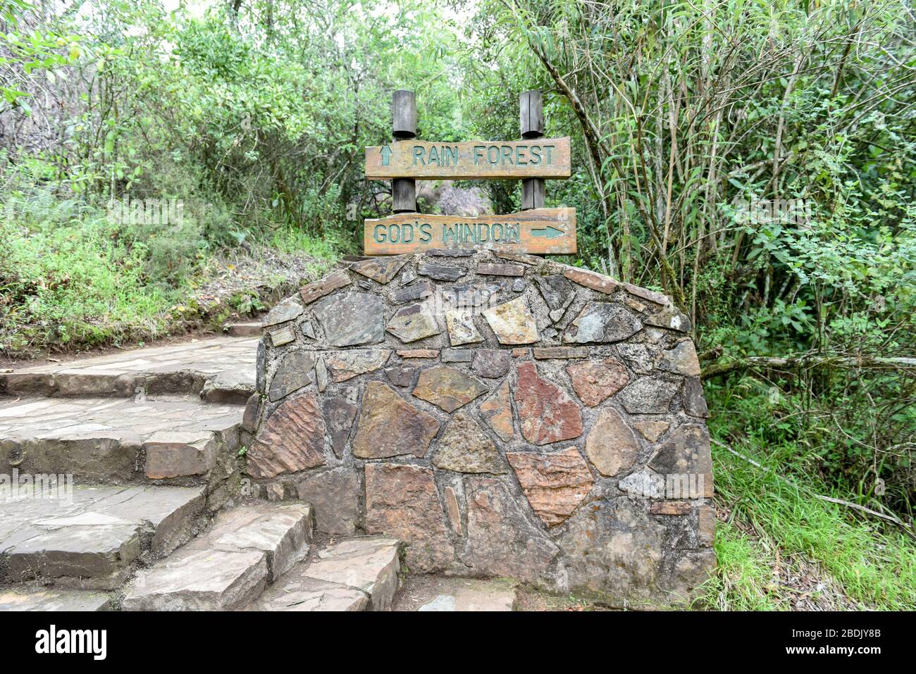 God's Window Sign Board on Panorama Route at Mpumalanga, South Africa ...