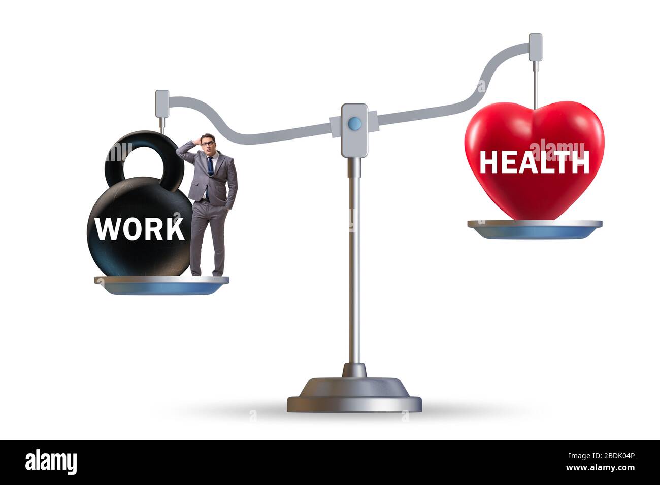 The concept of balance between work and health Stock Photo - Alamy