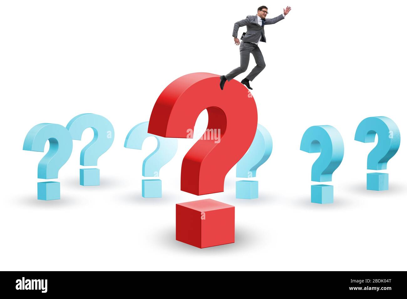 The concept of question and uncertainty Stock Photo - Alamy