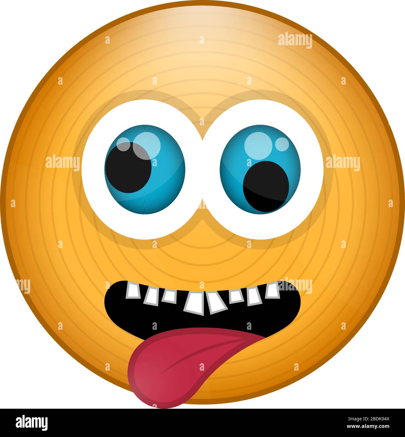 Isolated crazy emoji Stock Vector Image & Art - Alamy