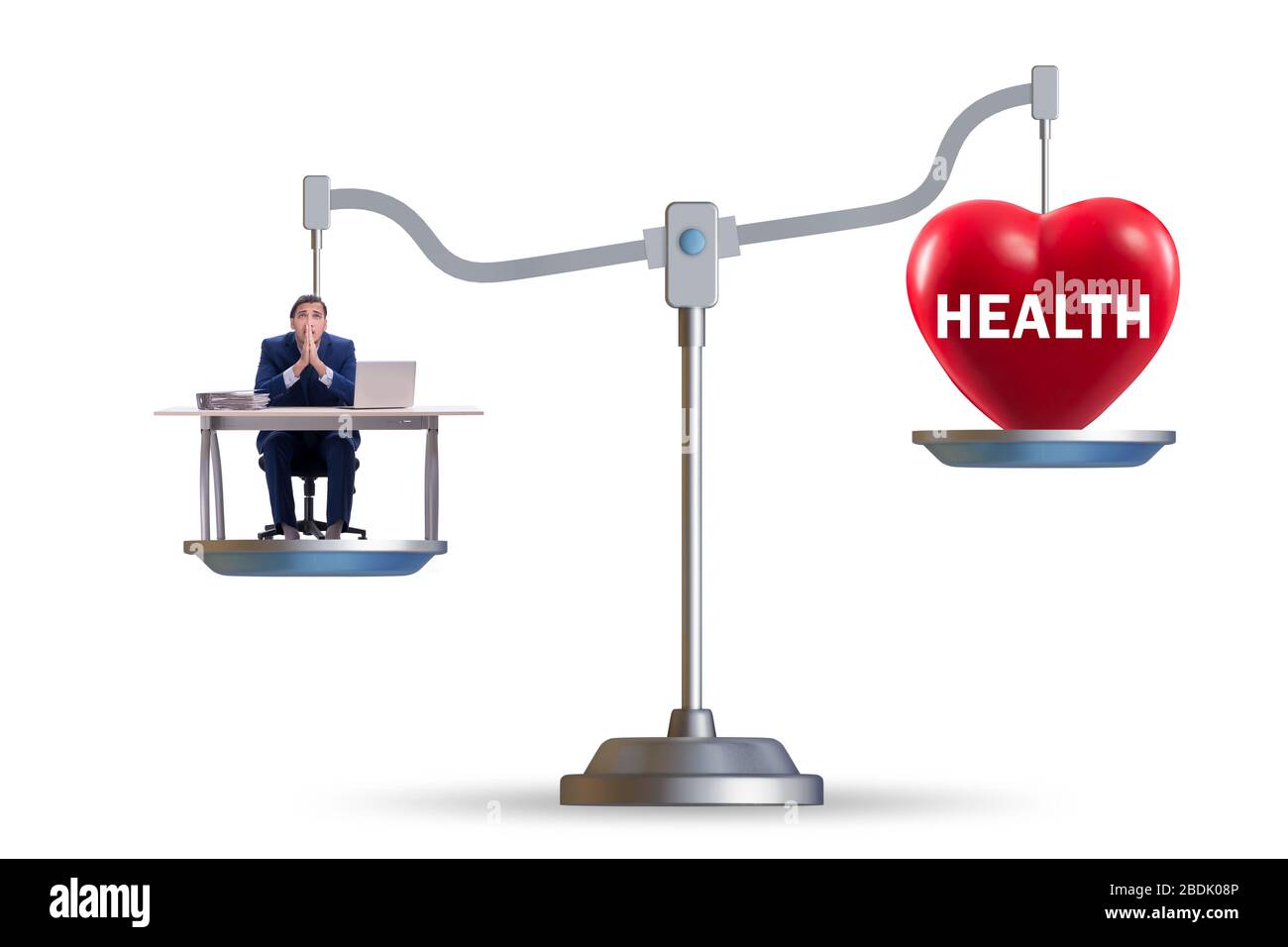 The concept of balance between work and health Stock Photo - Alamy