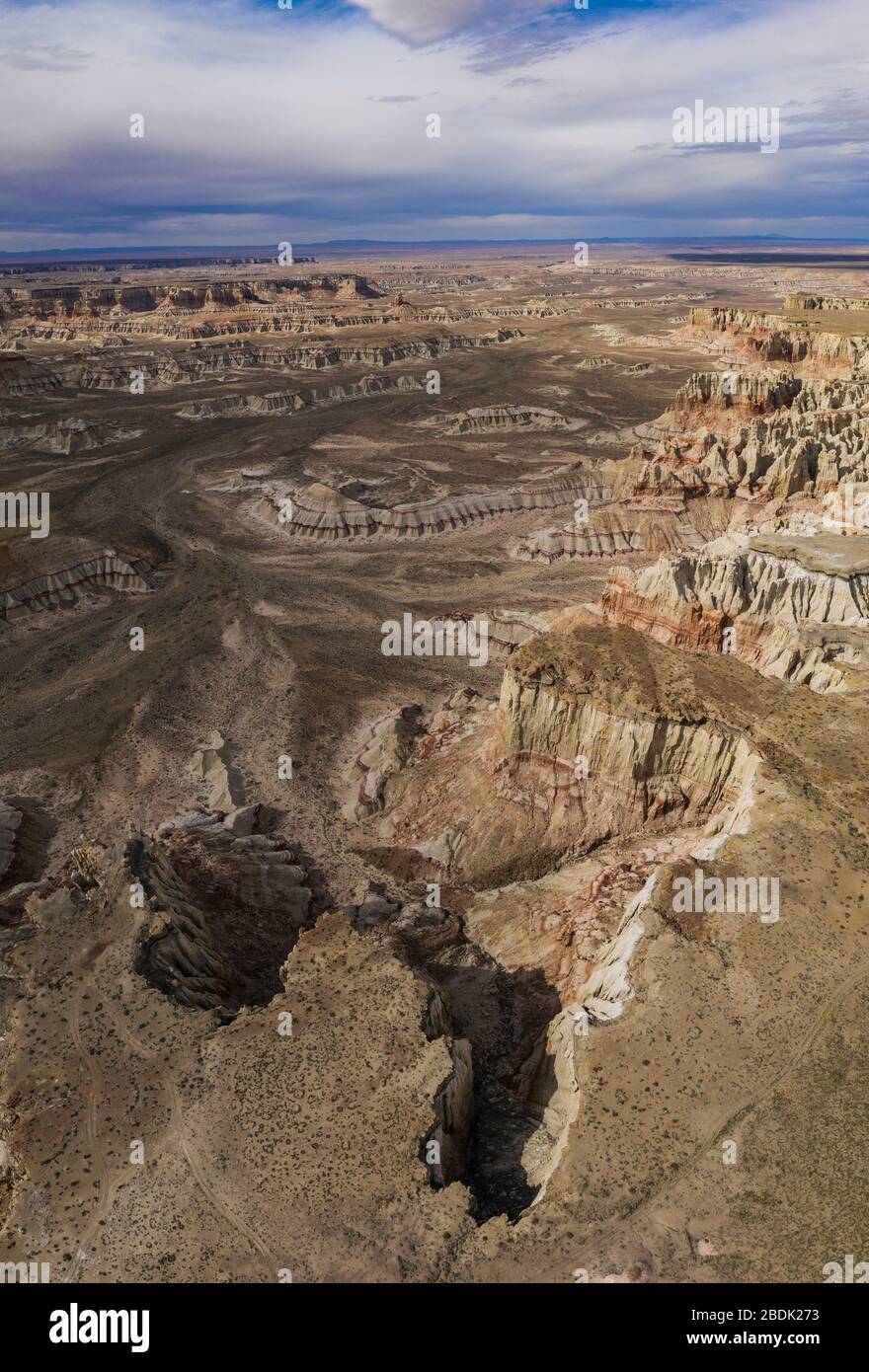 Coal Mine Canyon Is a Maze of Layers and Geology Stock Photo - Alamy