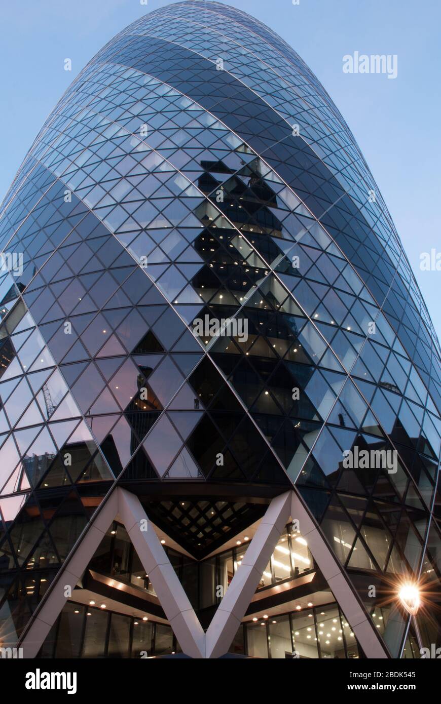 Blue Tower The Gherkin Swiss Re Building 30 St Mary Axe, London EC3A ...