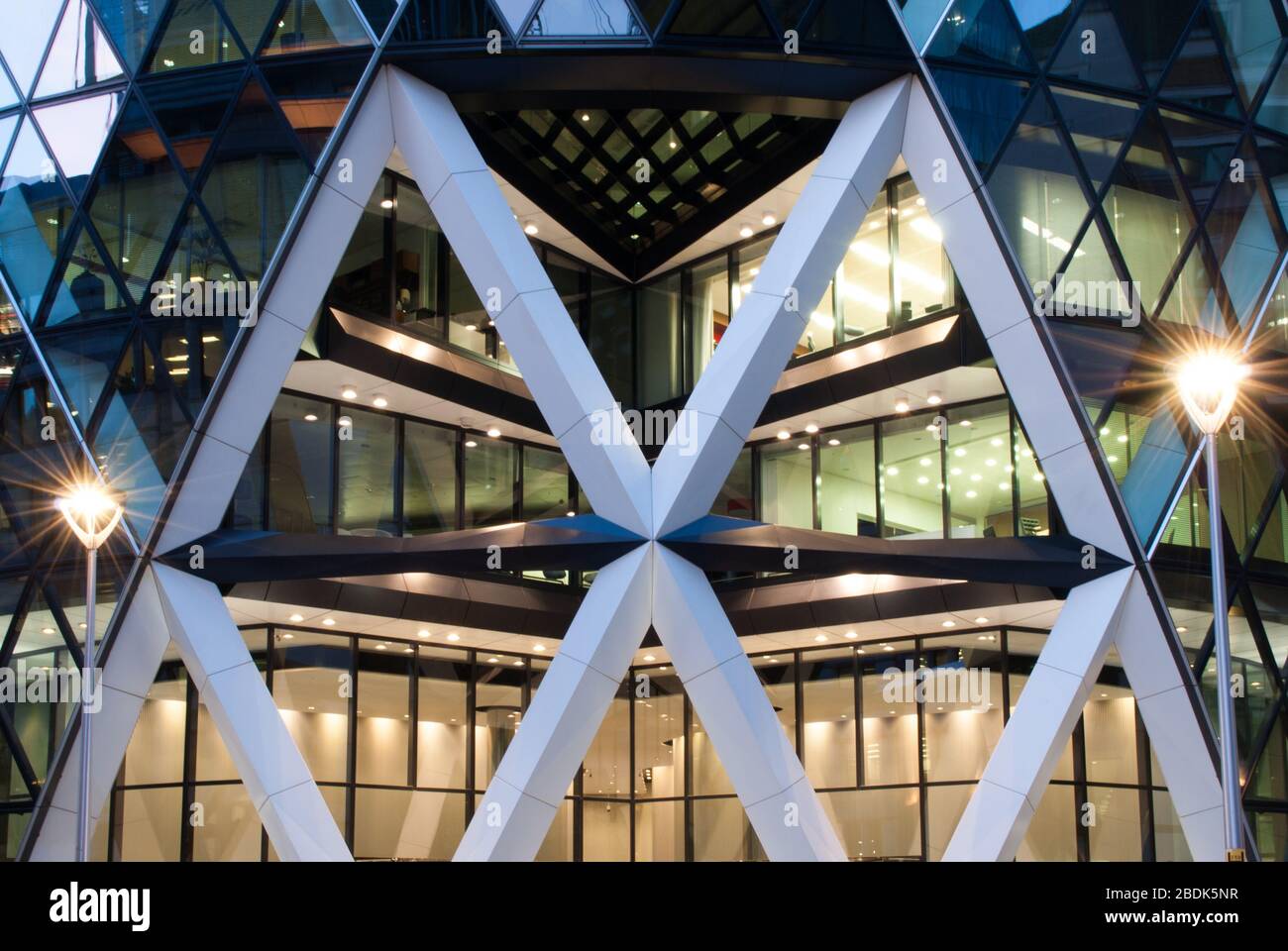Blue Tower The Gherkin Swiss Re Building 30 St Mary Axe, London EC3A ...