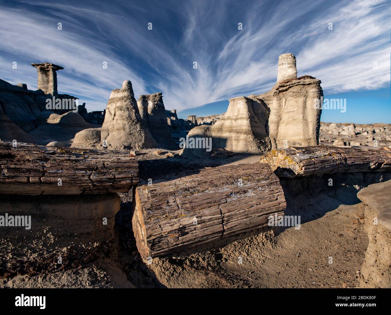 Wild Rock Formations in the desert Wilderness of New Mexico Stock Photo ...