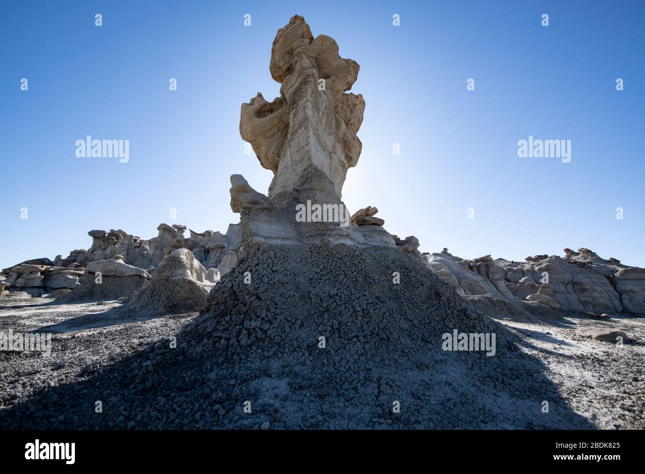 Wild Rock Formations in the desert Wilderness of New Mexico Stock Photo ...
