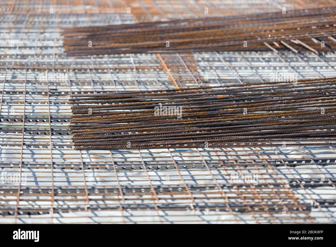 construction site steel works background Stock Photo - Alamy
