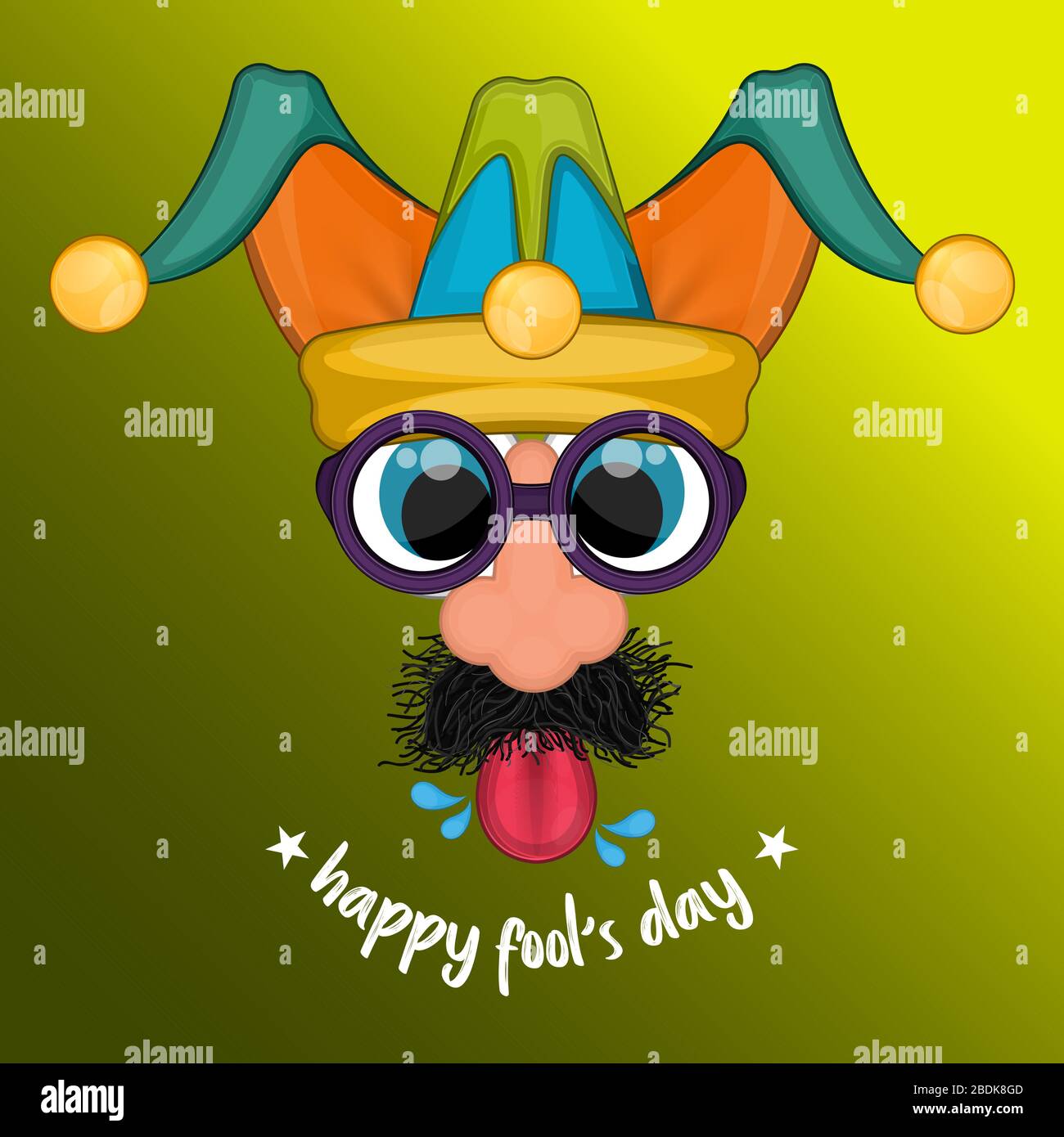 April fools day card Stock Vector Image & Art - Alamy