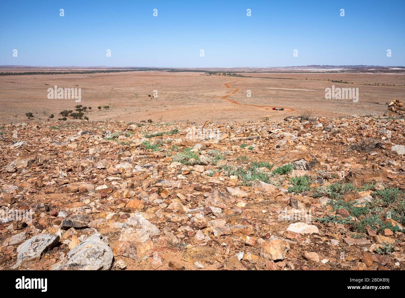 View from Mt Poole in remote Australia. Milparinka, NSW, Australia ...