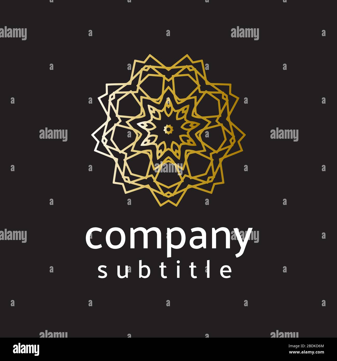 ornament logo vector for your business Stock Photo - Alamy