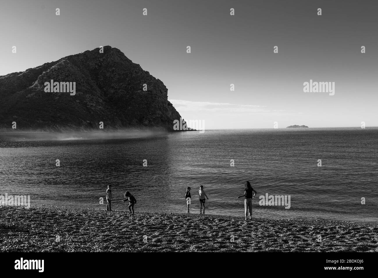Desert dusk scene Black and White Stock Photos & Images - Alamy