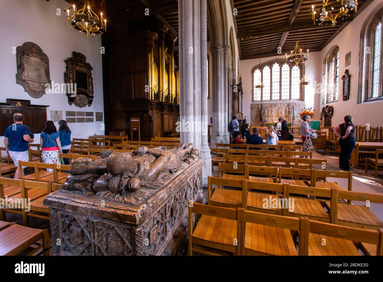 The interior of the Chapel Royal located inside the Tower of London, in ...