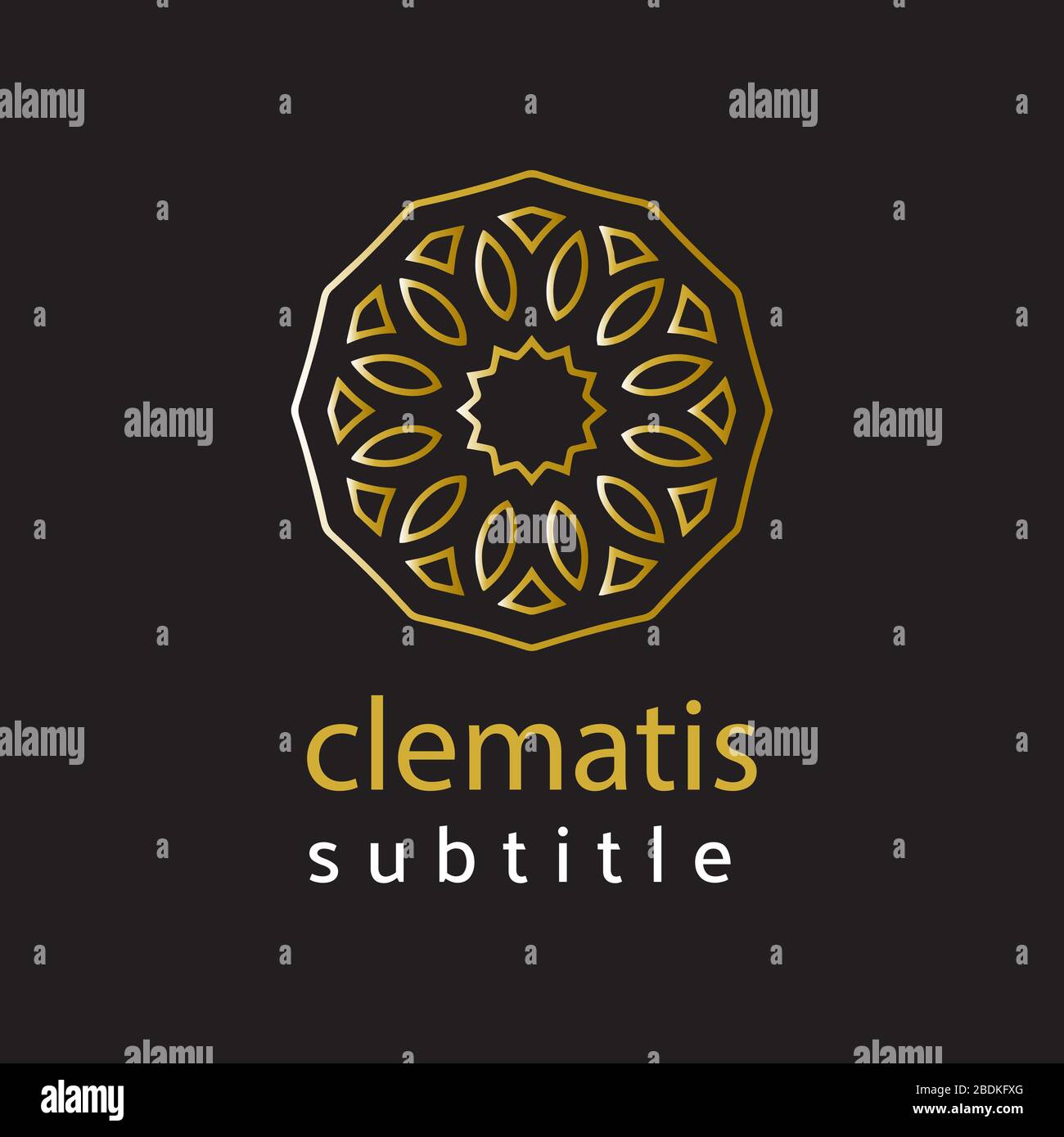 ornament logo vector for your business Stock Photo - Alamy