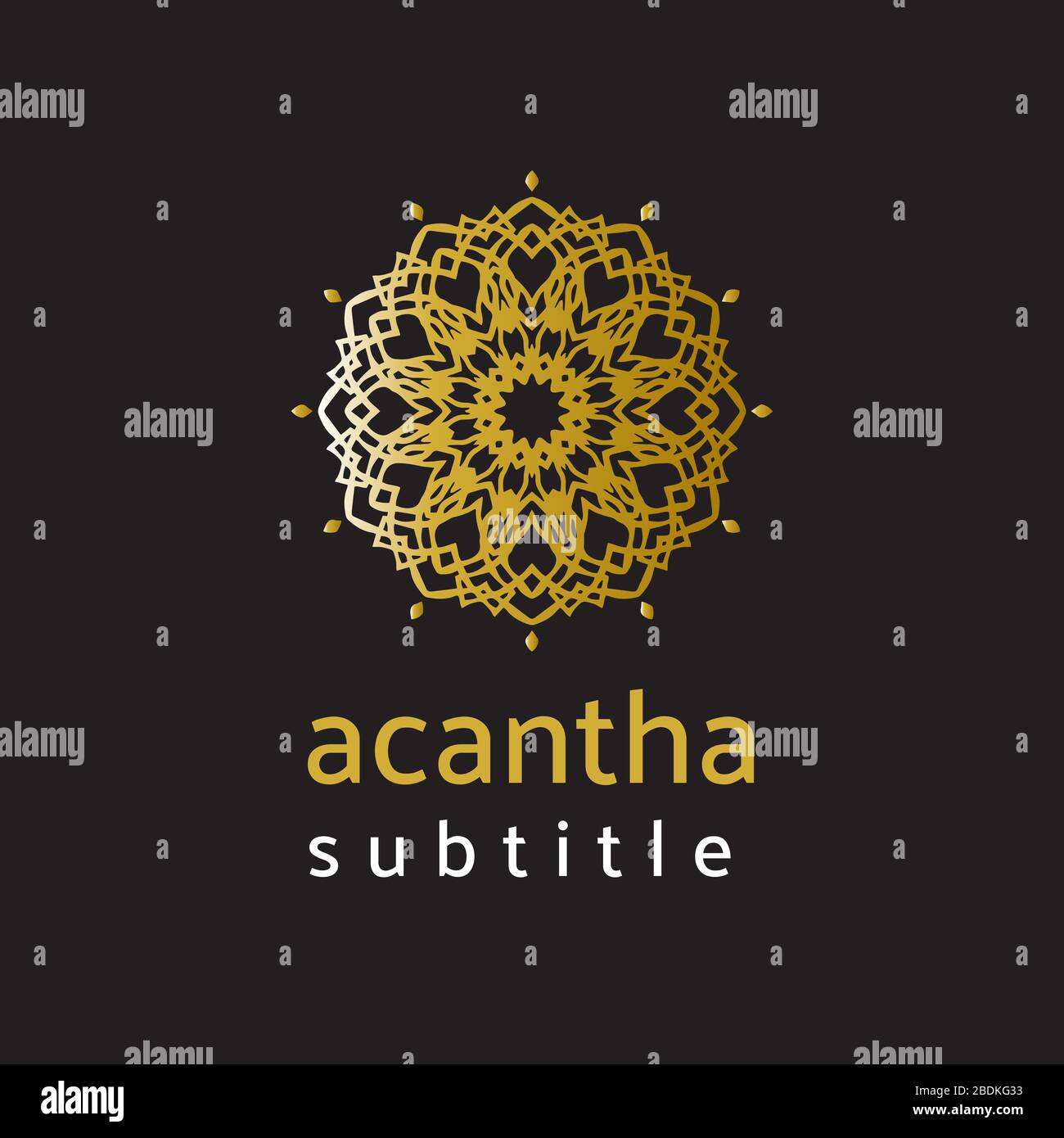 ornament logo vector for your business Stock Photo - Alamy