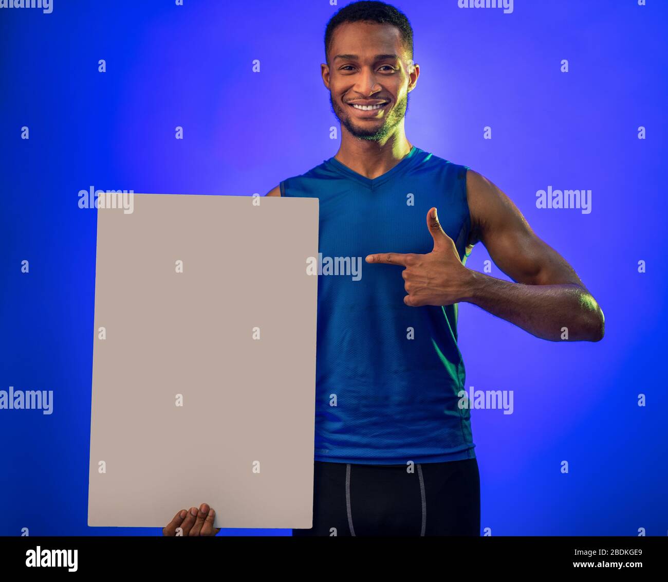 Young african bodybuilder posing on hi-res stock photography and images ...