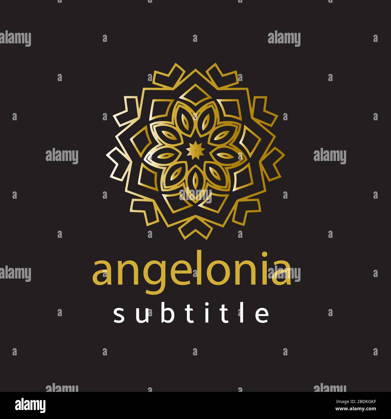 ornament logo vector for your business Stock Photo - Alamy