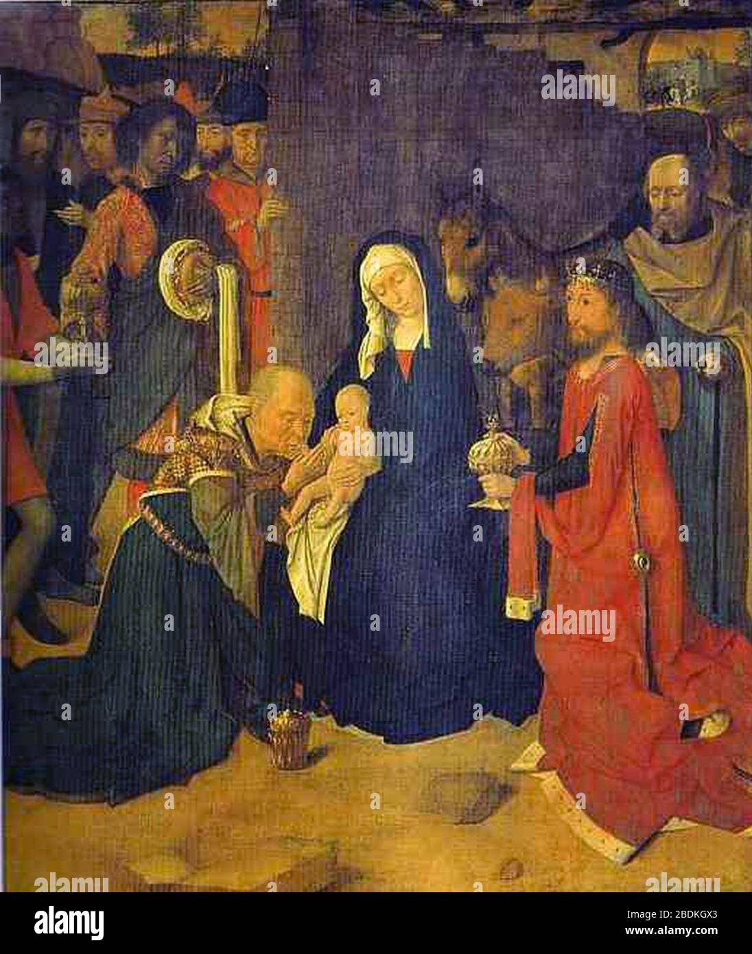 Gérard David, adorazione dei magi, uffizi Stock Photo - Alamy