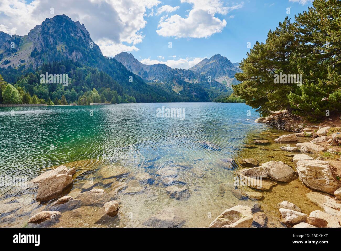 Estany de sant maurici national park hi-res stock photography and ...