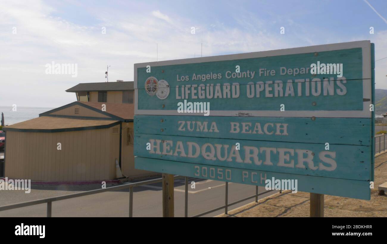 Malibu Lifeguards Headquarter at Zuma Beach - MALIBU, USA - MARCH 29 ...
