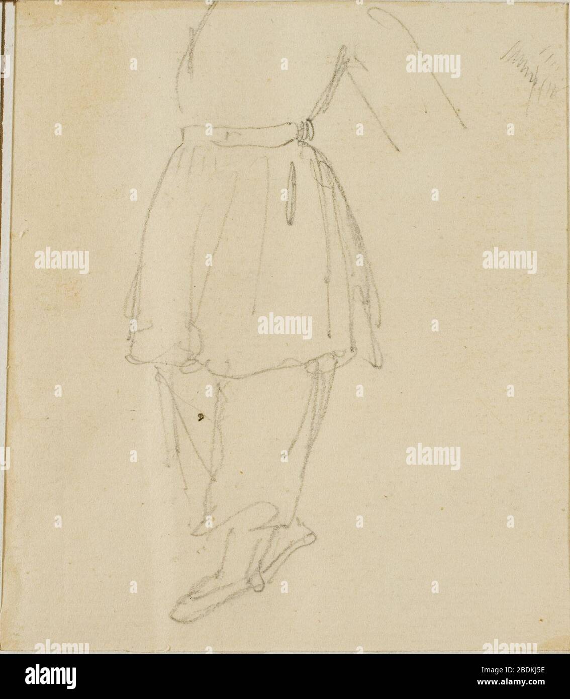 Géricault - Lower Part of a Figure in Working Clothes, 1818-19 Stock ...