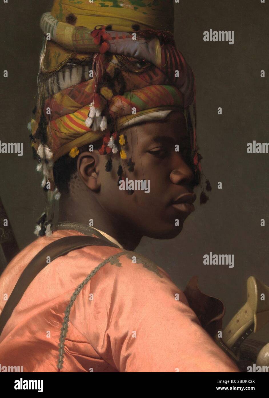 Gérôme-Black Bashi-Bazouk-c. 1869 (cropped Stock Photo - Alamy