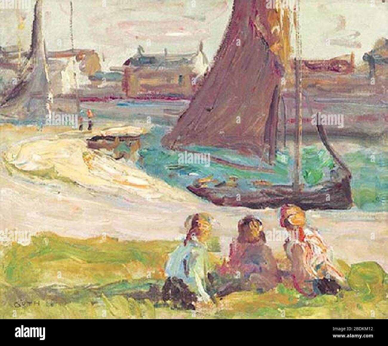 Góth Sun-bathing girls in Brittany Stock Photo - Alamy