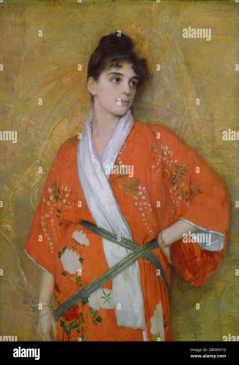 Gustave Courtois - Study Stock Photo - Alamy