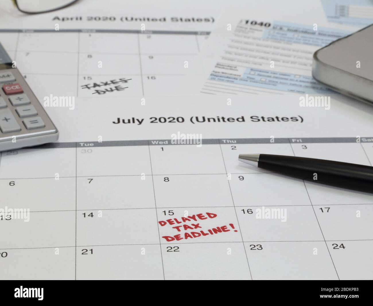 2020 calendar hi-res stock photography and images - Alamy
