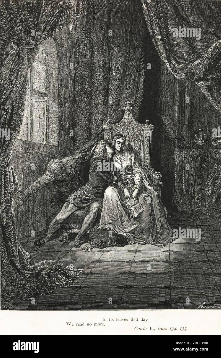 Gustave Doré - Dante Alighieri - Inferno - Plate 17 (Canto V ...